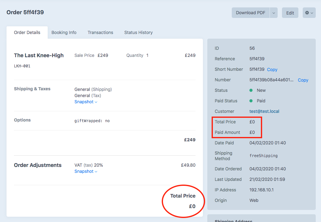 Total Price and Paid Amount in Orders returns 0 · Issue #1294 · craftcms/commerce · GitHub