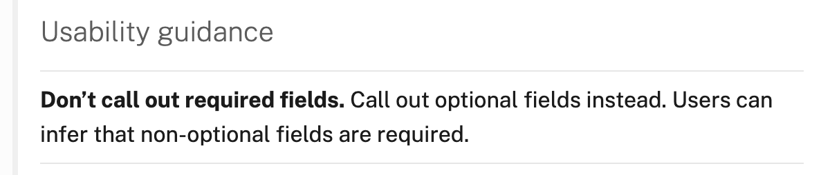 Identifying required fields in forms, rather than just optional fields ...