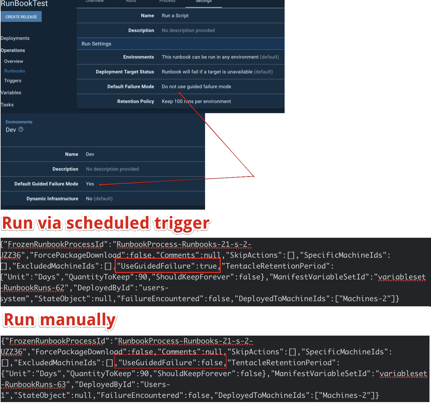 Runbooks default to environment-level guided failure settings · Issue #6919 · OctopusDeploy ...