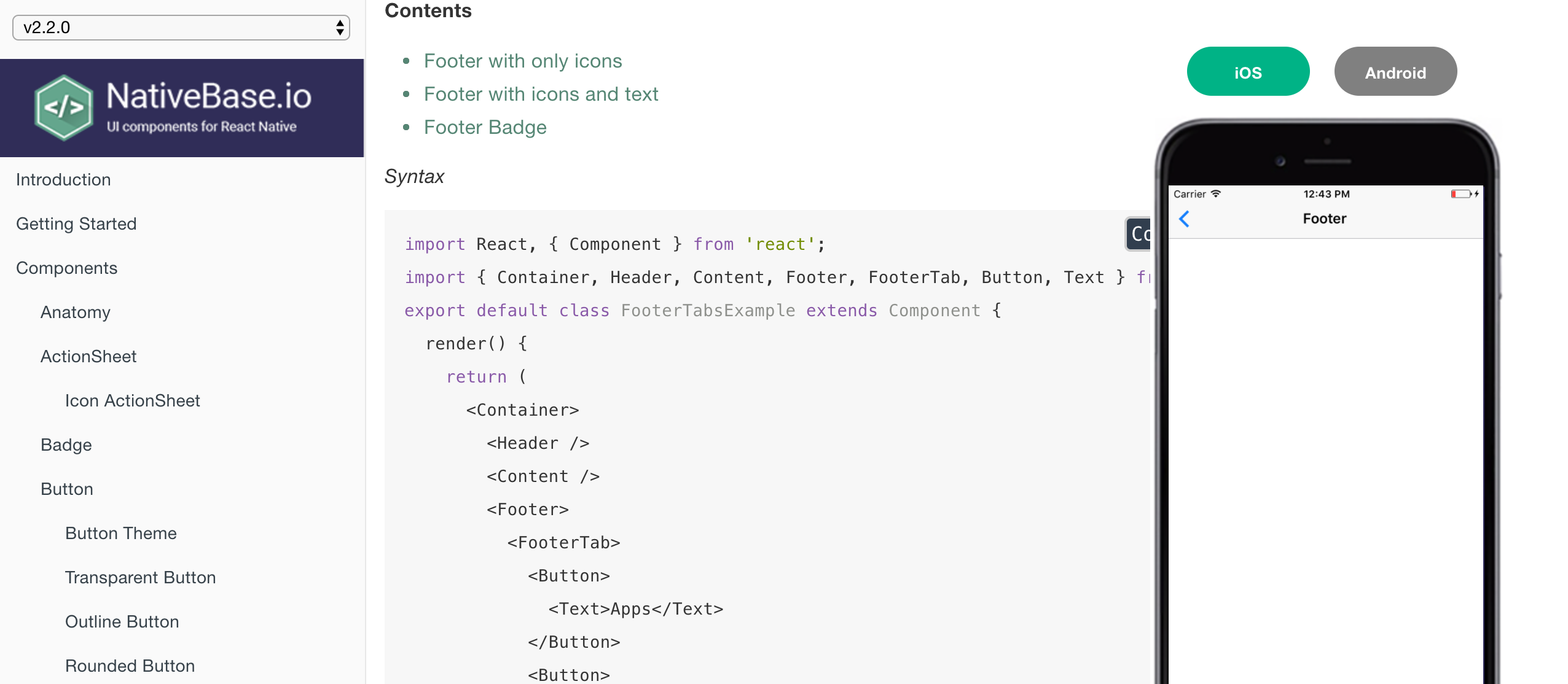 Website outlook/view on 15 inch screen (Mac) · Issue #1120 · GeekyAnts/NativeBase · GitHub