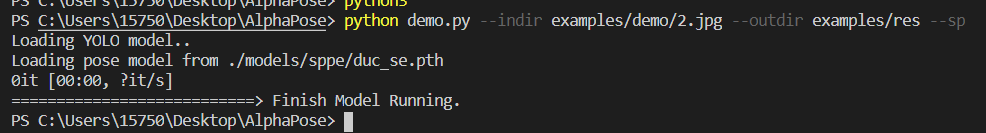 图片识别得到alphapose-results.json的空文件 · Issue #611 · MVIG-SJTU/AlphaPose · GitHub