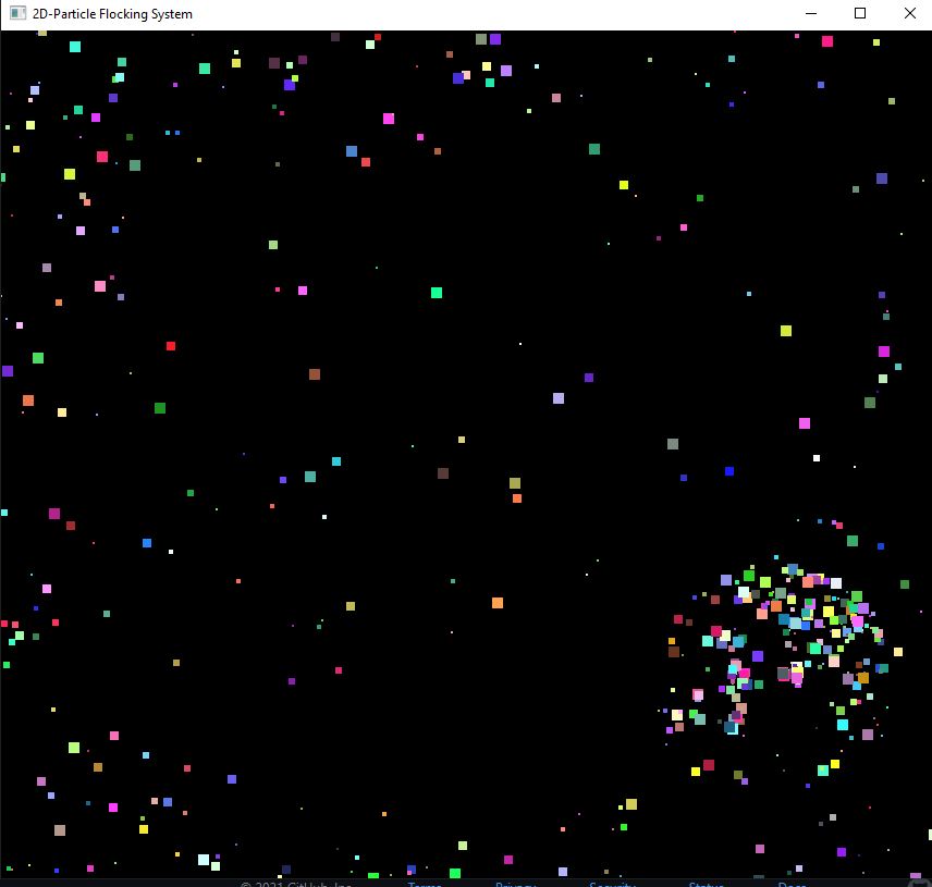GitHub - eitanyehuda/2D-Particle-Flocking-System: Particle physics ...