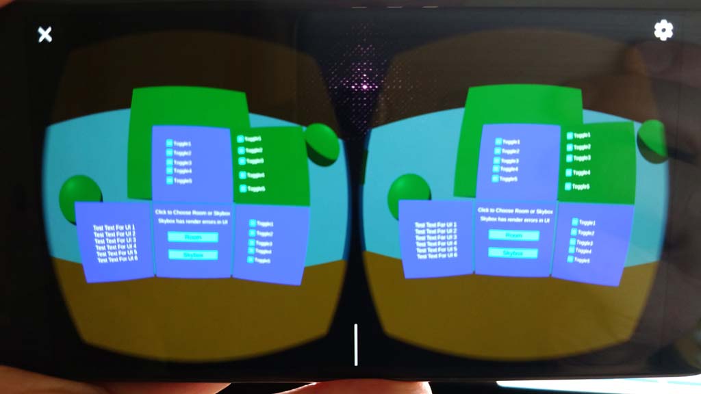 Unity3D and Daydream UI with only skybox bkg in Pixel XL has right eye ...