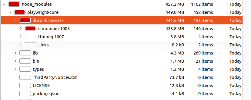 docs: incorrect path for local binaries · Issue #15122 · microsoft/playwright · GitHub