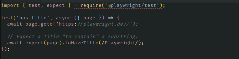 Docs Syntax Error In First Test Example · Issue 20122 · Microsoftplaywright · Github 