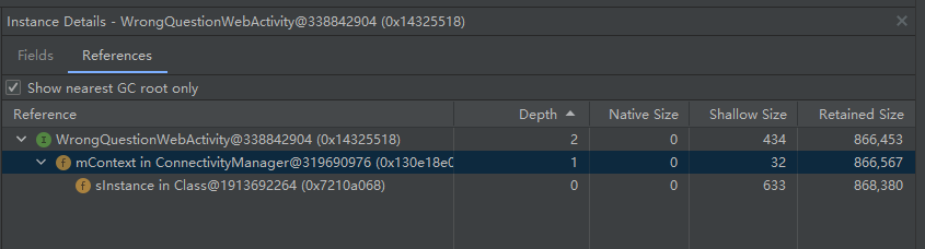 fix : Memory leak in checkNetwork by kongnanlive · Pull Request #951 · Justson/AgentWeb · GitHub