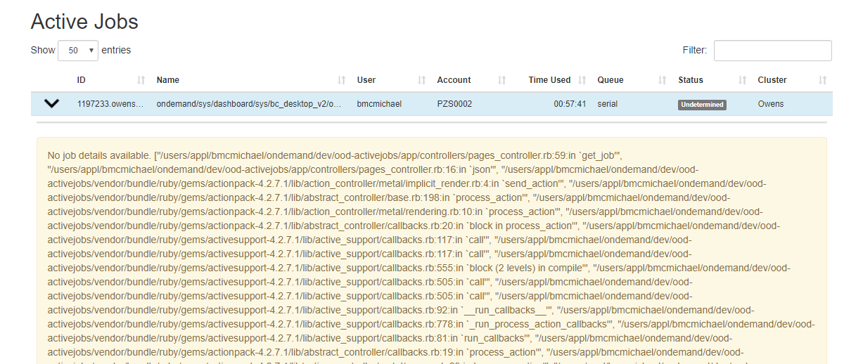 ActiveJobs: Consider not showing entire stacktrace on edge case errors · Issue #124 · OSC ...