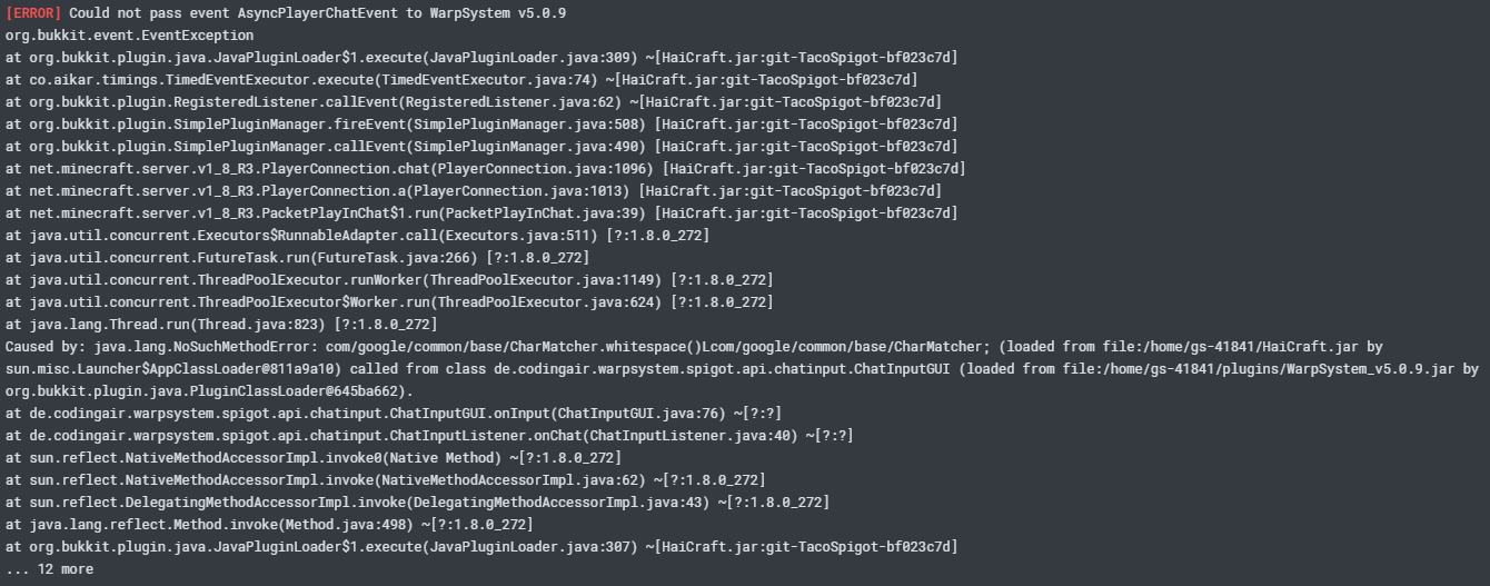 CharMatcher not available in specific version · Issue #686 · erikzimmermann/WarpSystem ...
