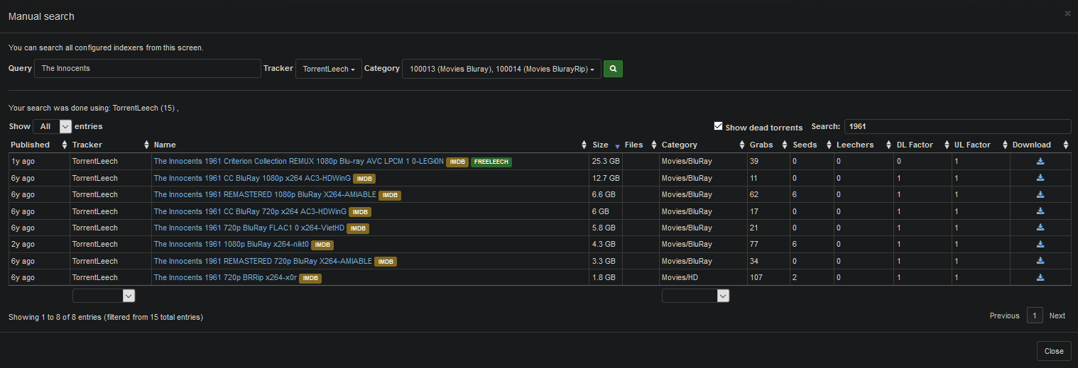 [TorrentLeech] Interesting note about search string processing · Issue ...