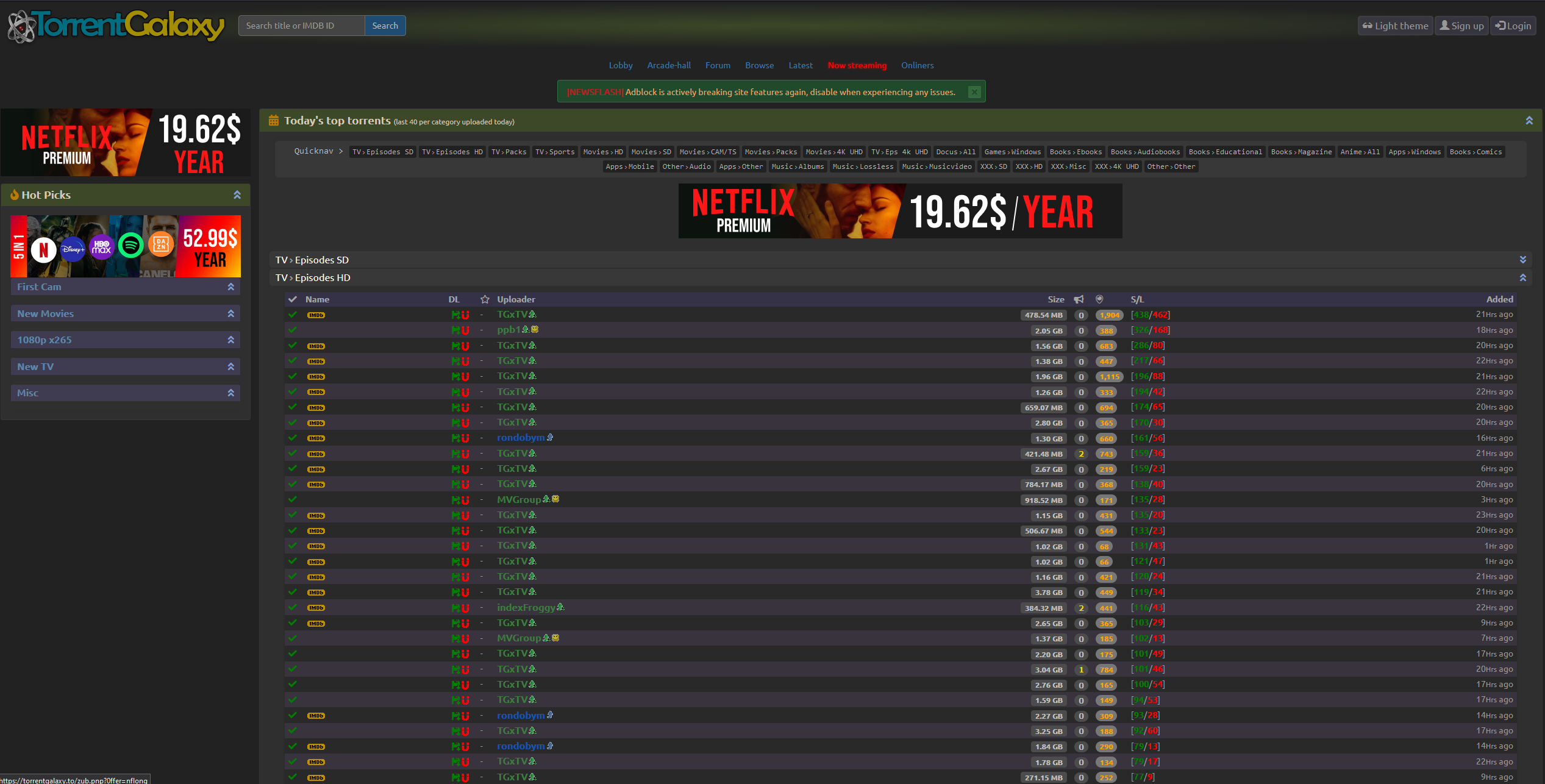 [nsfw] torrentgalaxy.to: breakage · Issue #19730 · uBlockOrigin/uAssets · GitHub