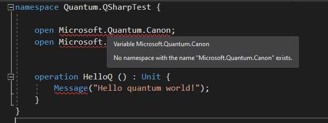Q# Language Extension on dotnet core 3.1.200-preview · Issue #365 · microsoft/qsharp-compiler ...