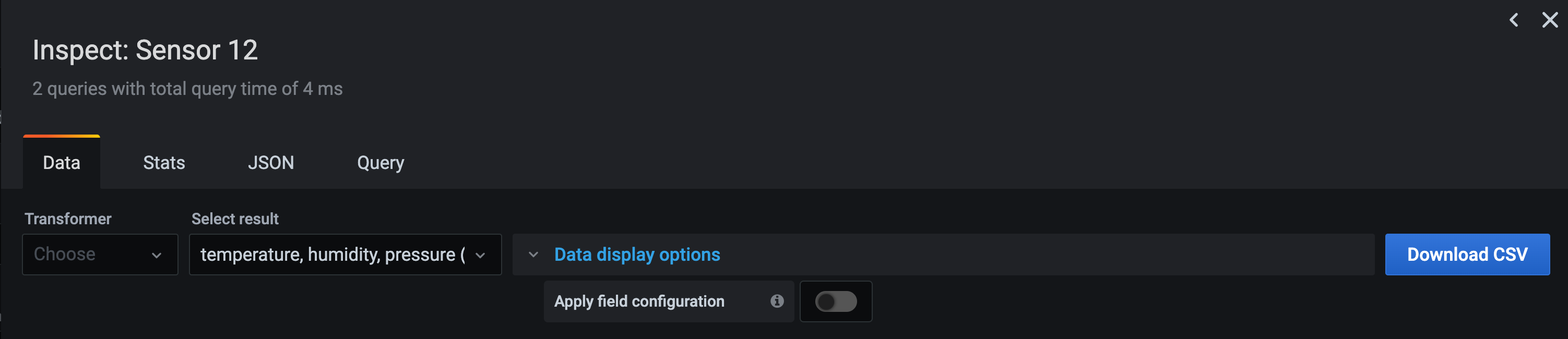 Update UI for Panel Inspect data display options and transformations · Issue #25268 · grafana ...