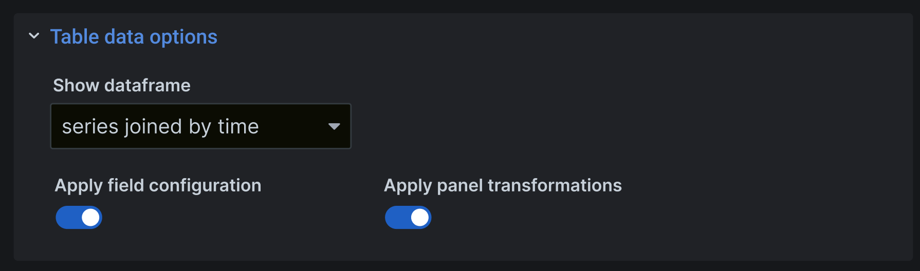 Update UI for Panel Inspect data display options and transformations · Issue #25268 · grafana ...