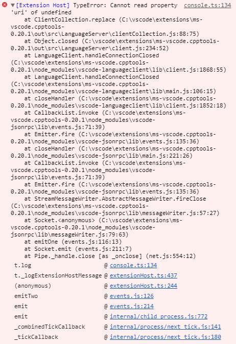 Language Server Crashing · Issue #2768 · microsoft/vscode-cpptools · GitHub