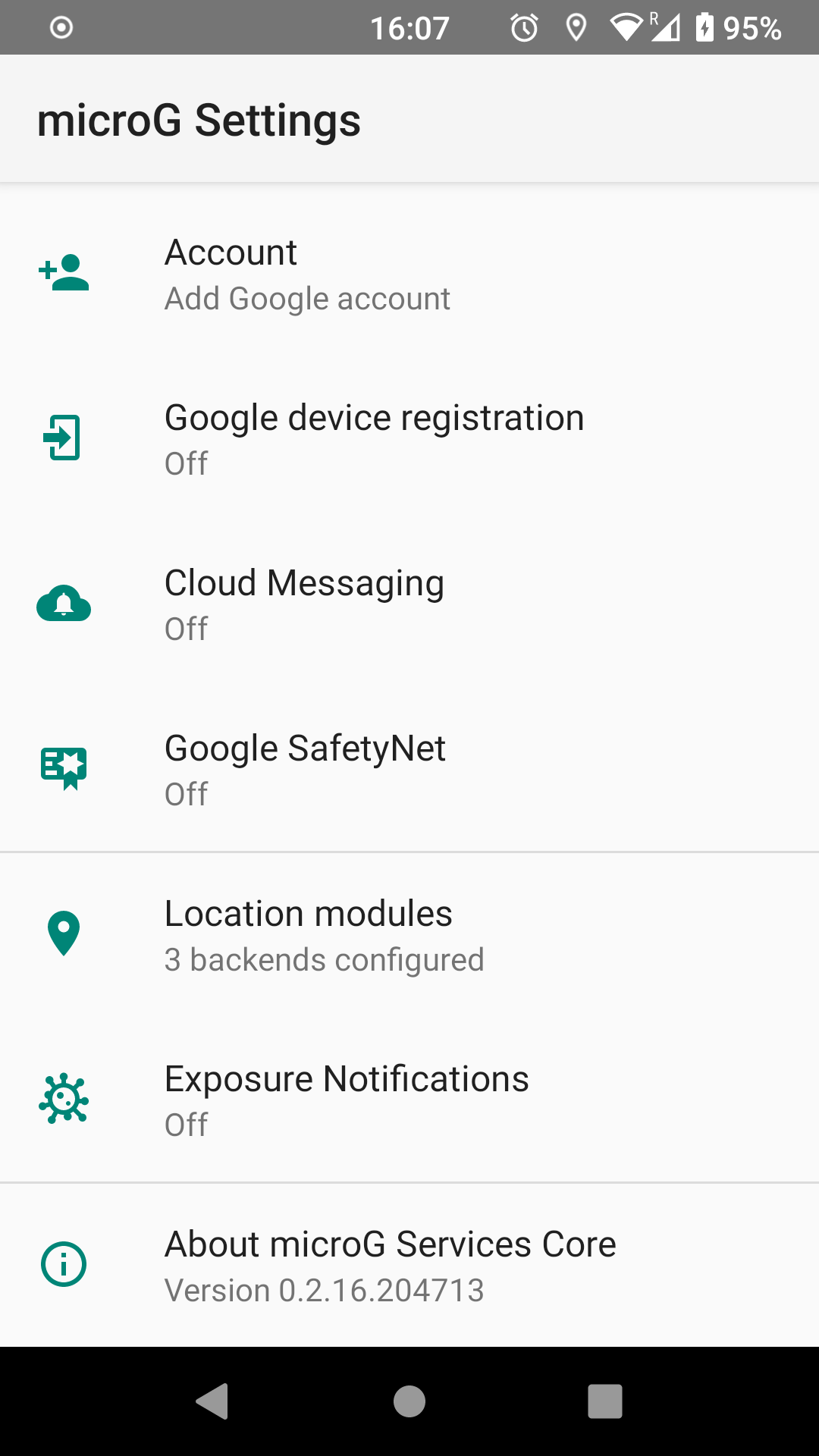 Unable to enable Exposure Notification after updating to 0.2.16 · Issue #1341 · microg/GmsCore ...