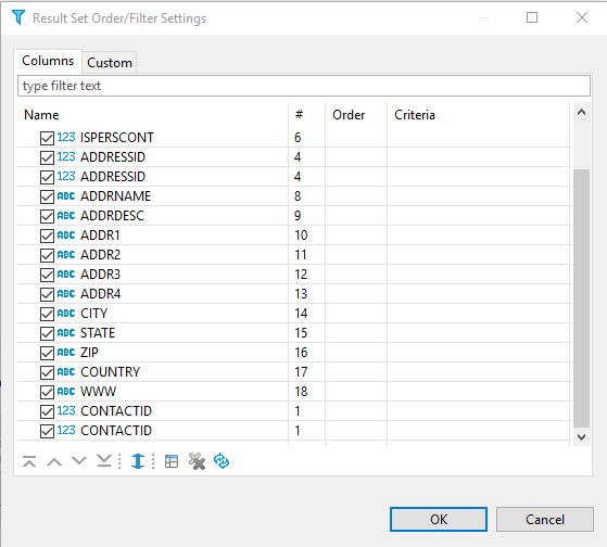 Default column order in filter settings incorrect · Issue #6208 · dbeaver/dbeaver · GitHub