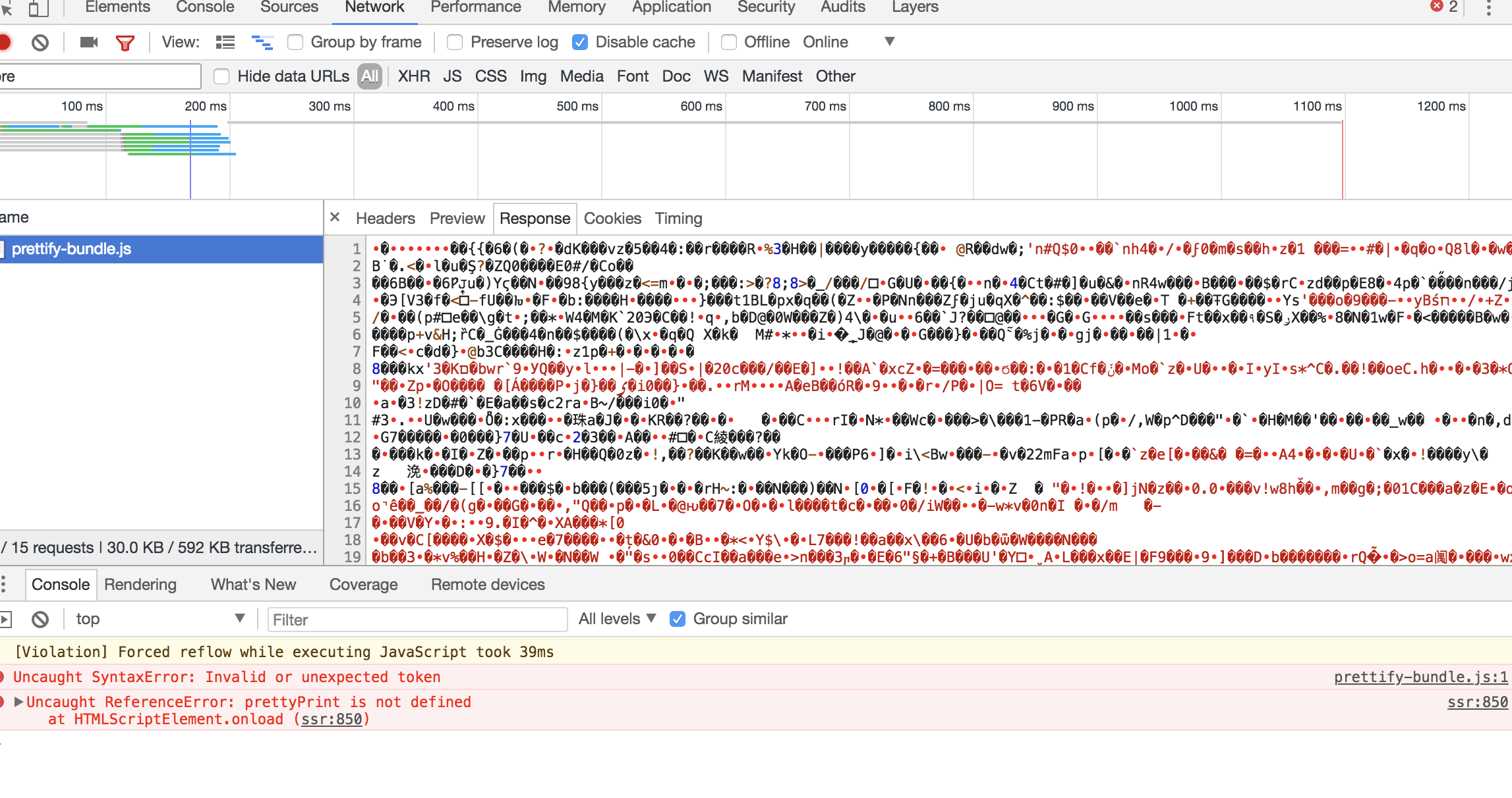 prettify-bundle.js coming back malformed · Issue #5842 · google ...