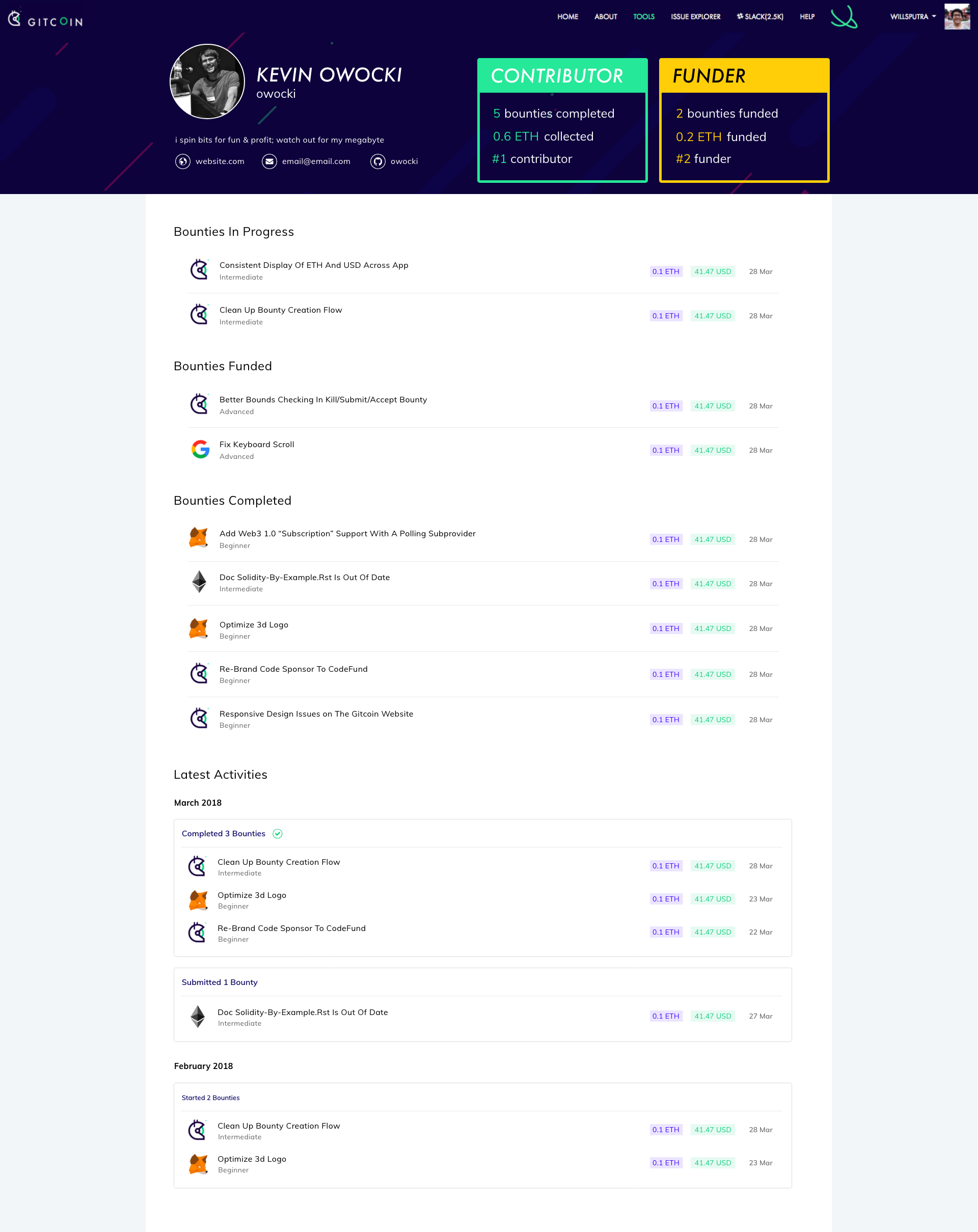 design - gitcoin.co/activity · Issue #804 · gitcoinco/web · GitHub