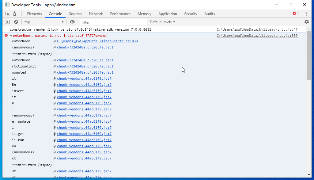【Electron】-【7.0.146】【打包完trtc-electron-sdk.node 路径报错，显示的是开发环境的路径】 · Issue #177 · tencentyun ...