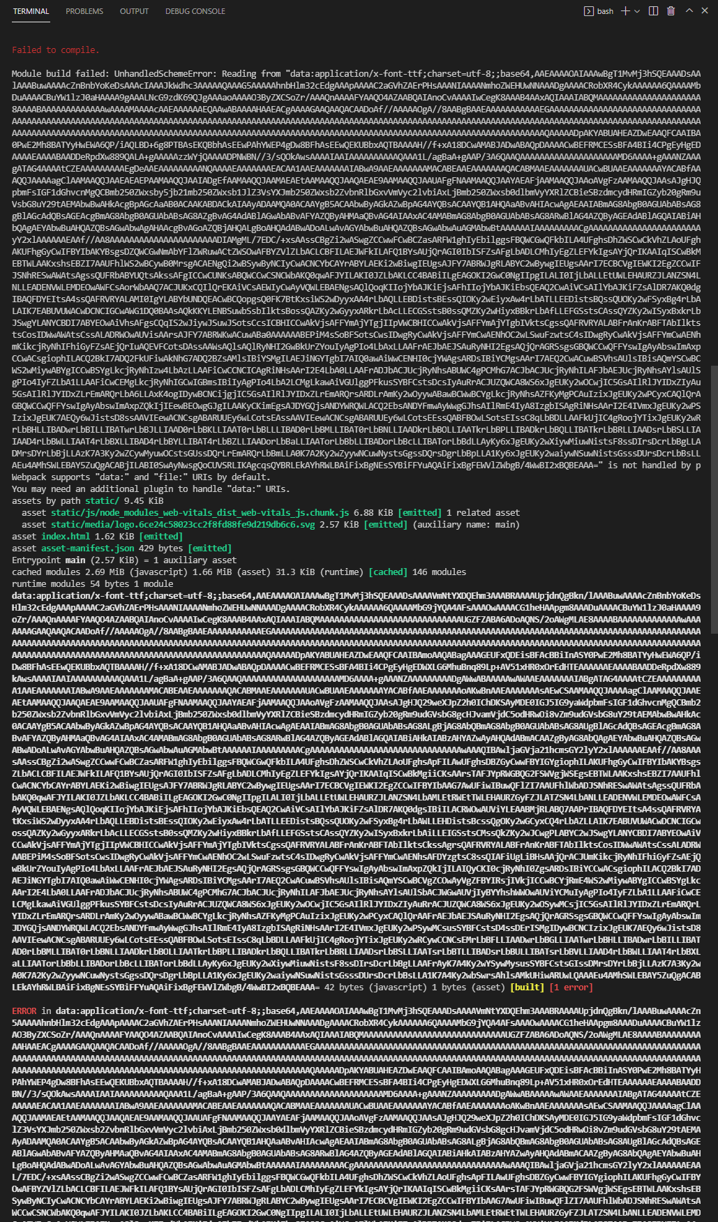 Not Working With Clean Create React App Out Of Box Loaders Missing