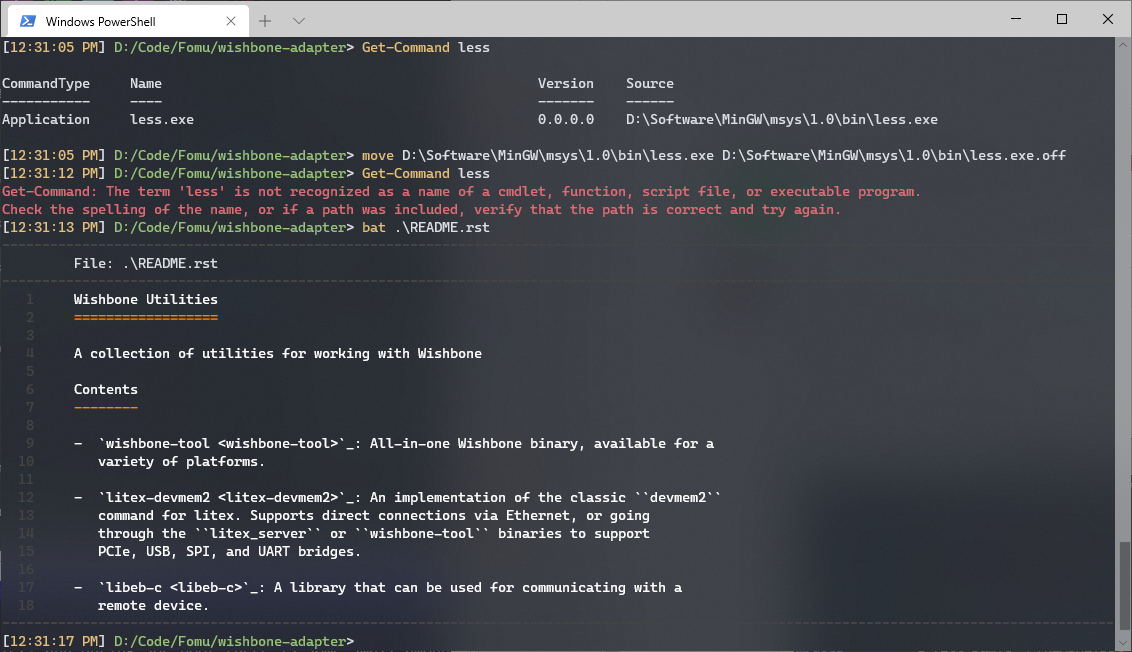 Wrong colors, lots of `â"` characters on Windows · Issue #1385 · sharkdp/bat · GitHub