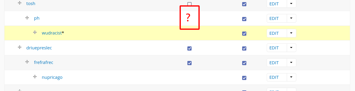[UX] Edit menu links form: reinstate the "expanded" checkbox column ...