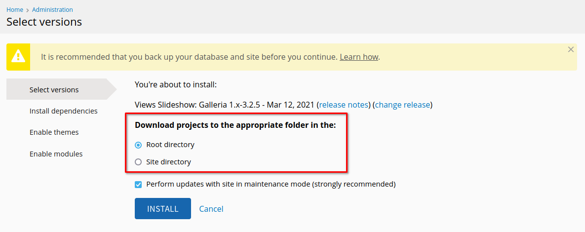 [Multisite] Provide option for installing global or site-specific projects via the UI · Issue ...