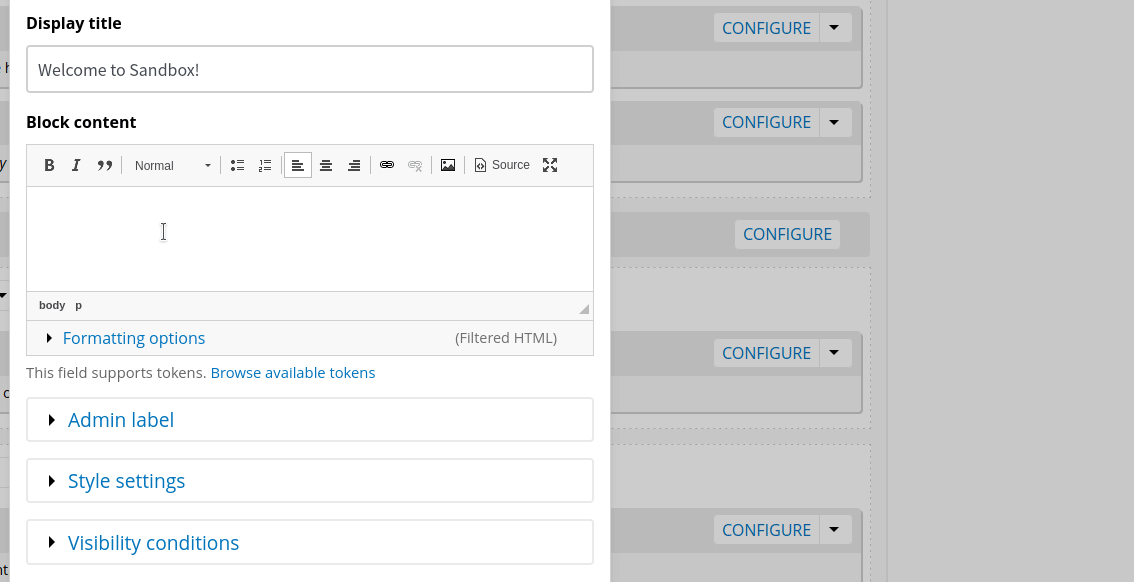 [DX] The token browser doesn't work with iframes, which is what CKEditor-enabled fields use ...