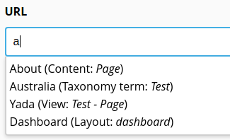 [UX] Enable autocomplete on all link/path fields · Issue #3764 · backdrop/backdrop-issues · GitHub