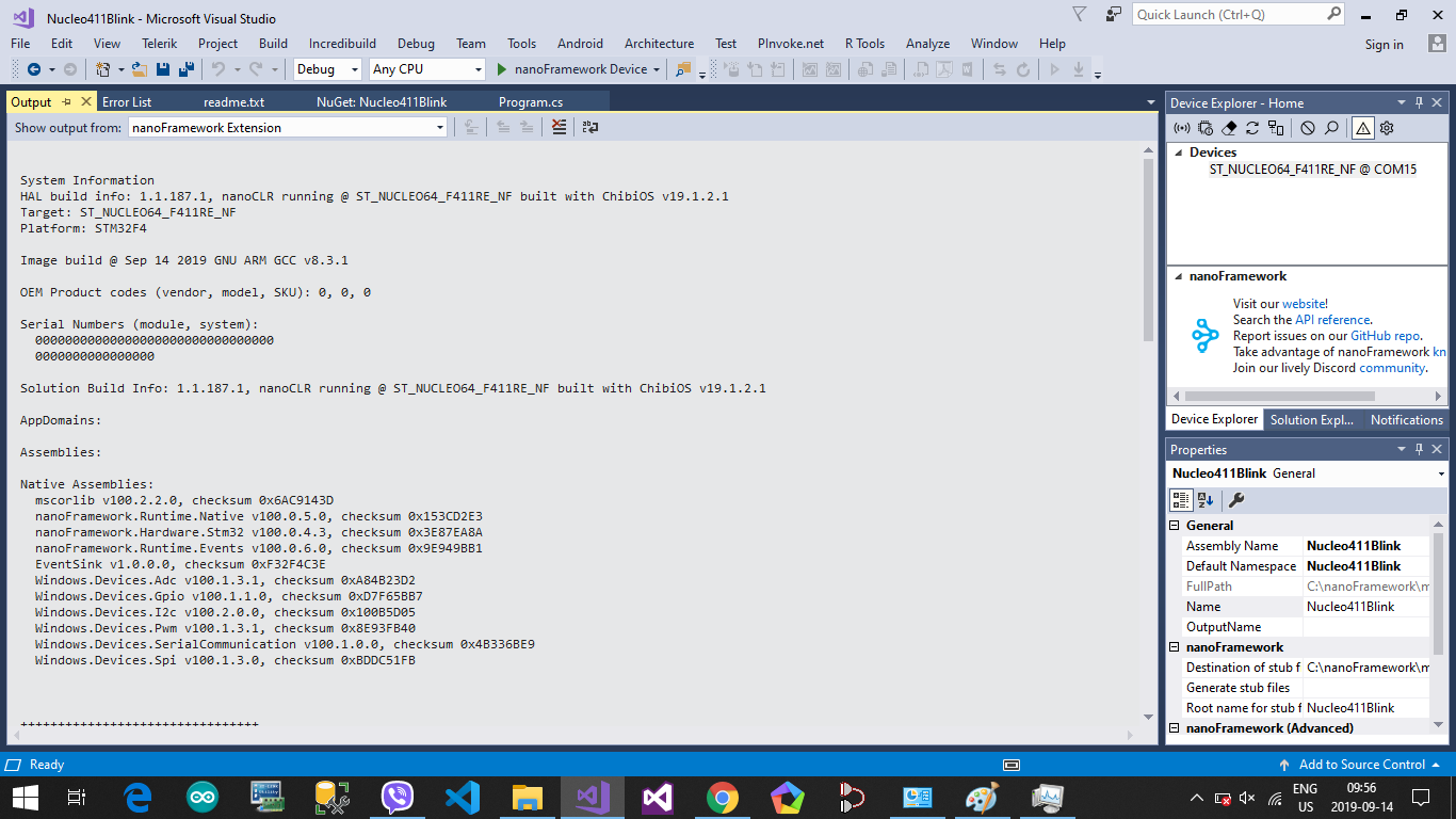 Communication breaking between Visual Studio and ST-LINK (uart) · Issue #526 · nanoframework ...