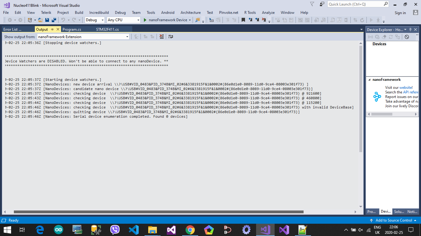 VSIX do not detect STM32 boards · Issue #572 · nanoframework/Home · GitHub