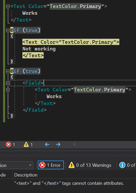 in @if statement doesn´t work except when wrapped in (at least) a · Issue #2295 · Megabit ...