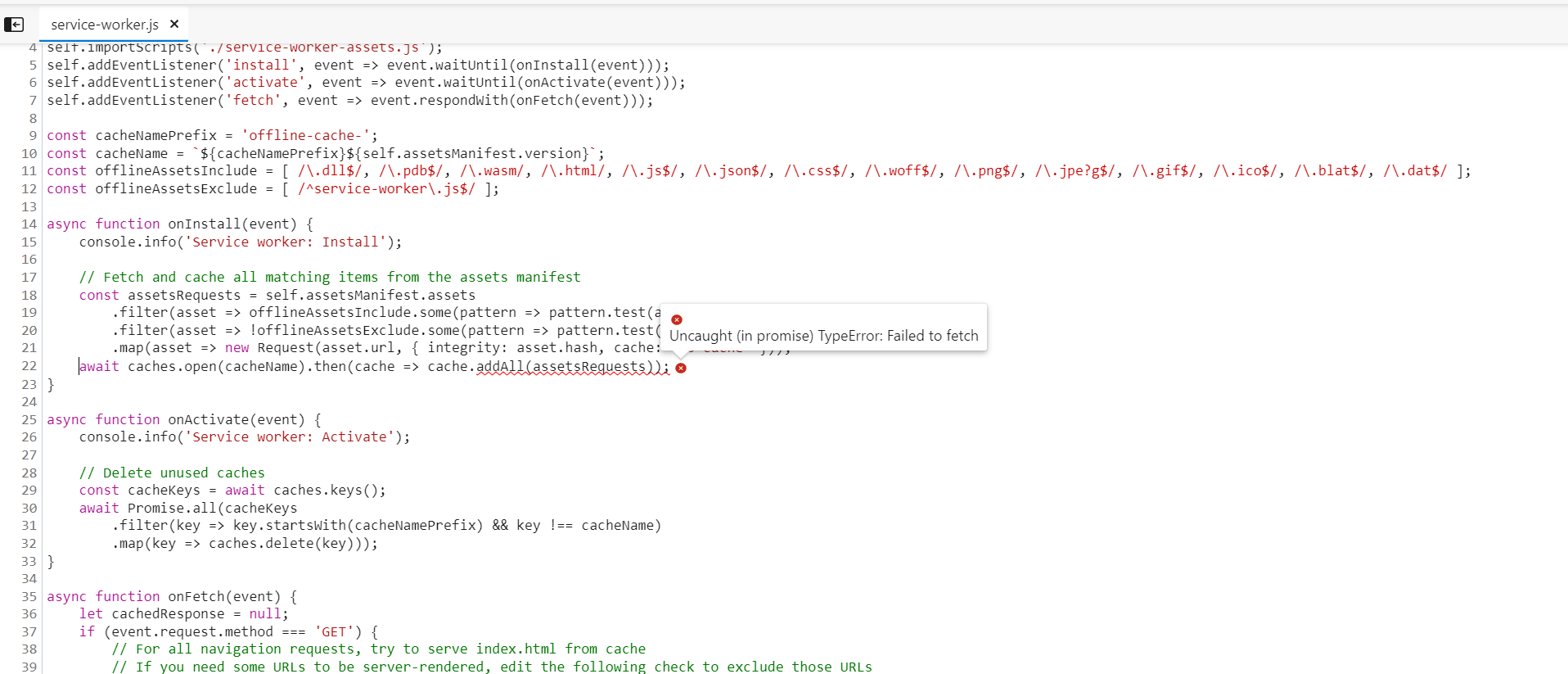 Error In Blazor Pwa When Published Azure But Not Locally · Issue 13284 · Abpframeworkabp