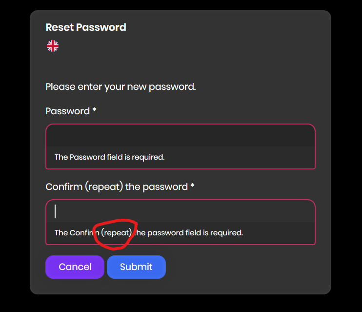 Ui Updates Needed For The Reset Password Window · Issue 14328 · Abpframeworkabp · Github
