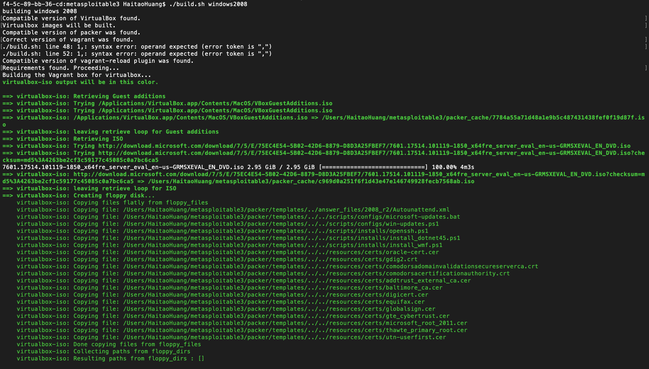 Error finding port when creating Metasploitable 3 · Issue #387 · rapid7/metasploitable3 · GitHub