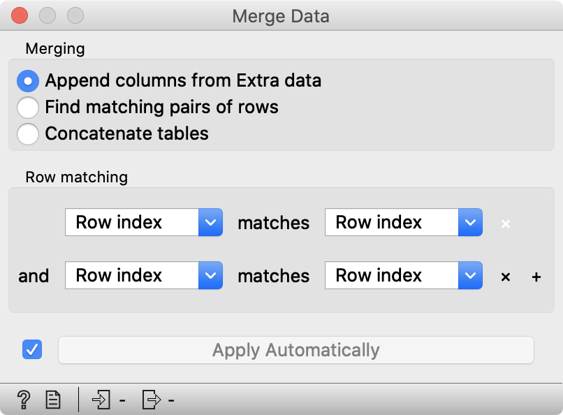 OWMergeData: + and x symbols are small and hard to click · Issue #5285 · biolab/orange3 · GitHub