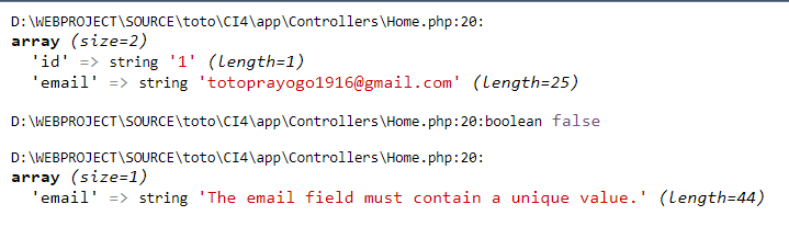 Bug: Validation rule `is_unique` not work · Issue #5617 · codeigniter4/CodeIgniter4 · GitHub