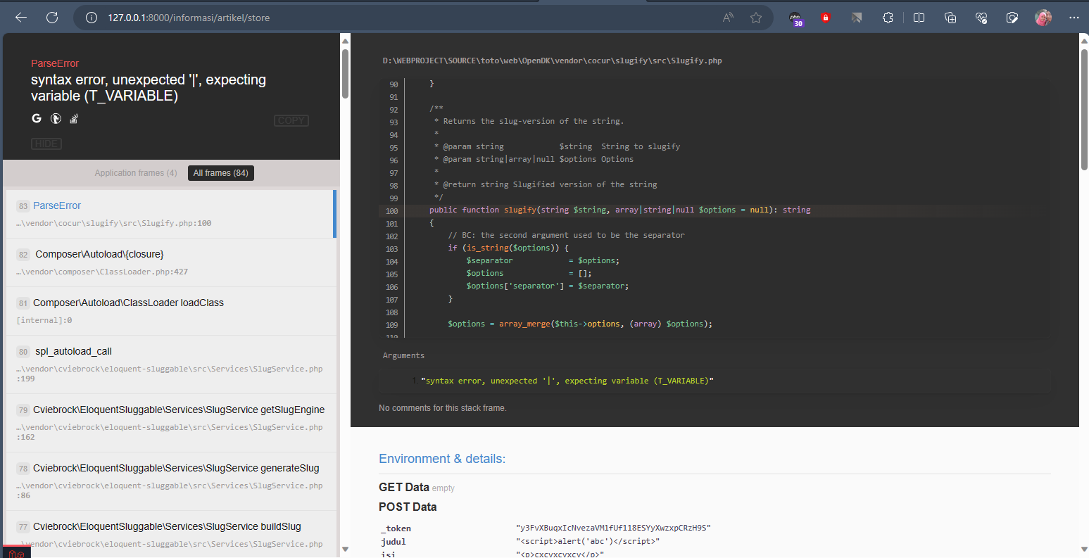 muncul error ketika create artikel · Issue #868 · OpenSID/OpenDK · GitHub