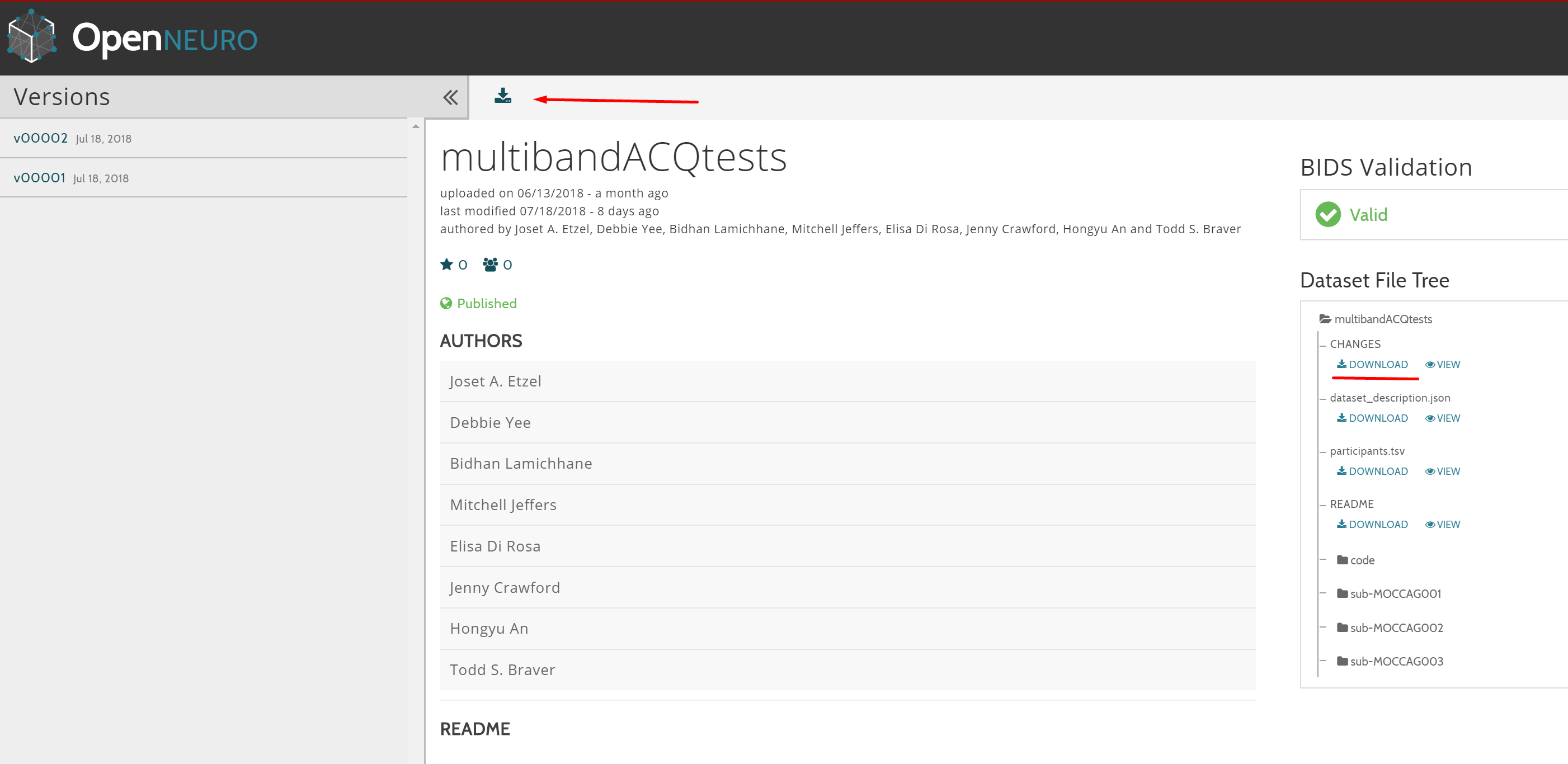 Dataset download button is not prominently exposed · Issue #796 · OpenNeuroOrg/openneuro · GitHub
