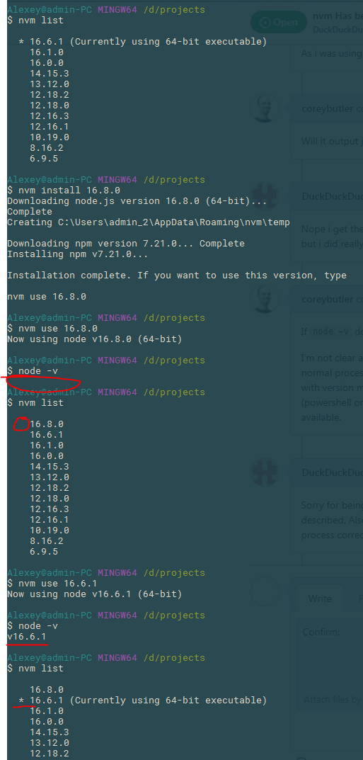 Nvm Has Been Working Fine And Shows No Errors But Windows Will Not Let Node Run · Issue 656