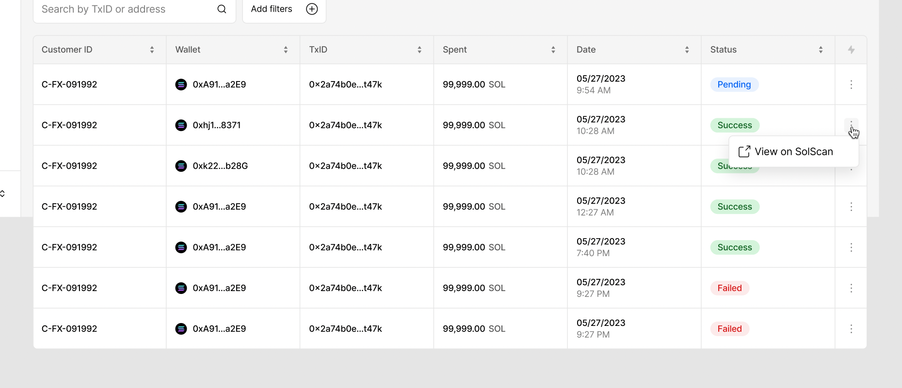 View Mint Transaction on SolScan · Issue #90 · holaplex/hub · GitHub
