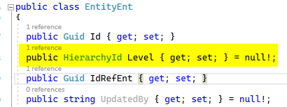 HierarchyId issue with Ef core 6.x after scaffold -> return all properties with type HierarchyId ...