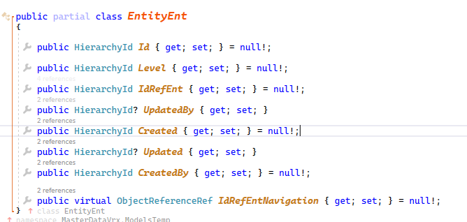 HierarchyId issue with Ef core 6.x after scaffold -> return all properties with type HierarchyId ...