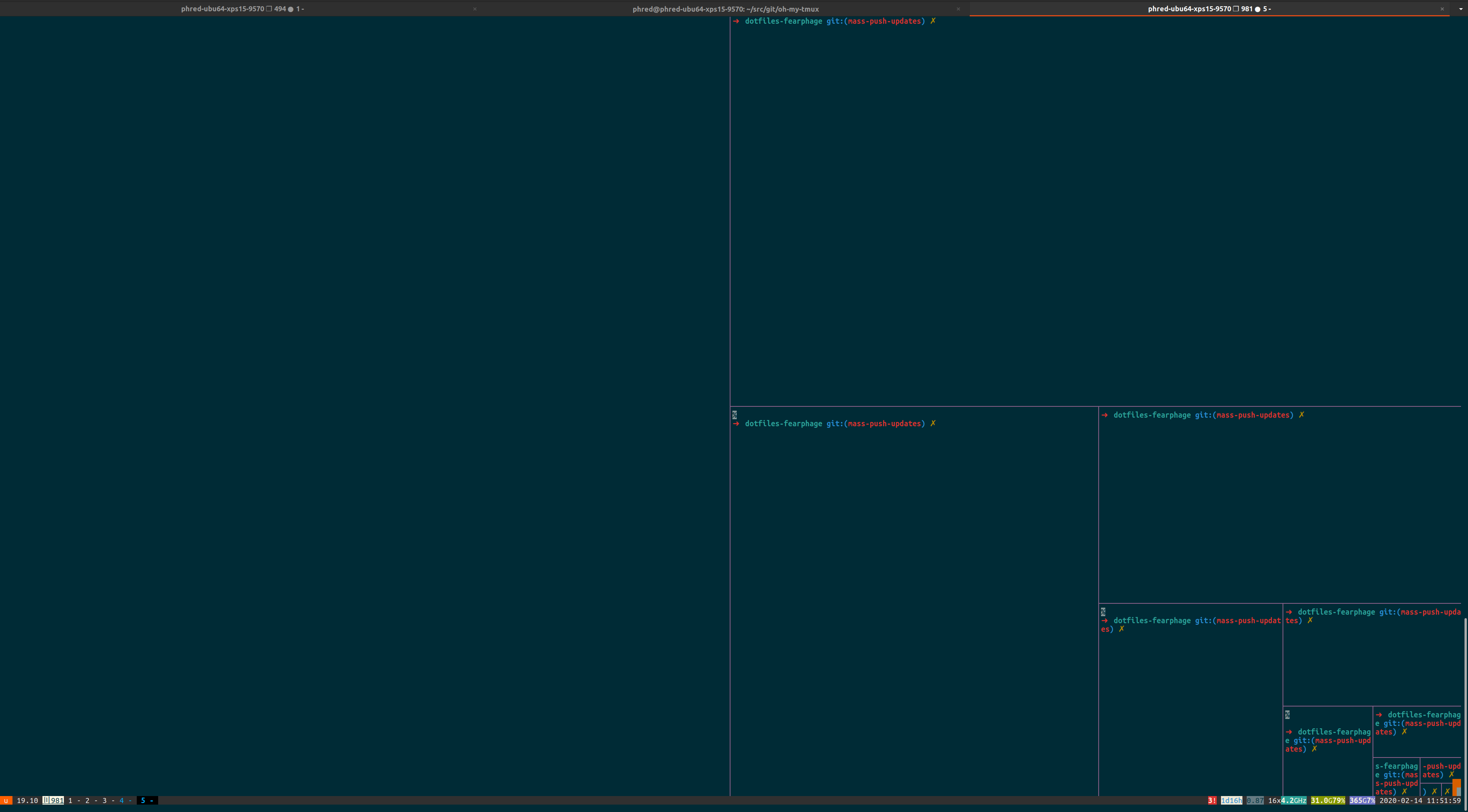 Panes split recursively when reloading config · Issue #318 · gpakosz/.tmux · GitHub