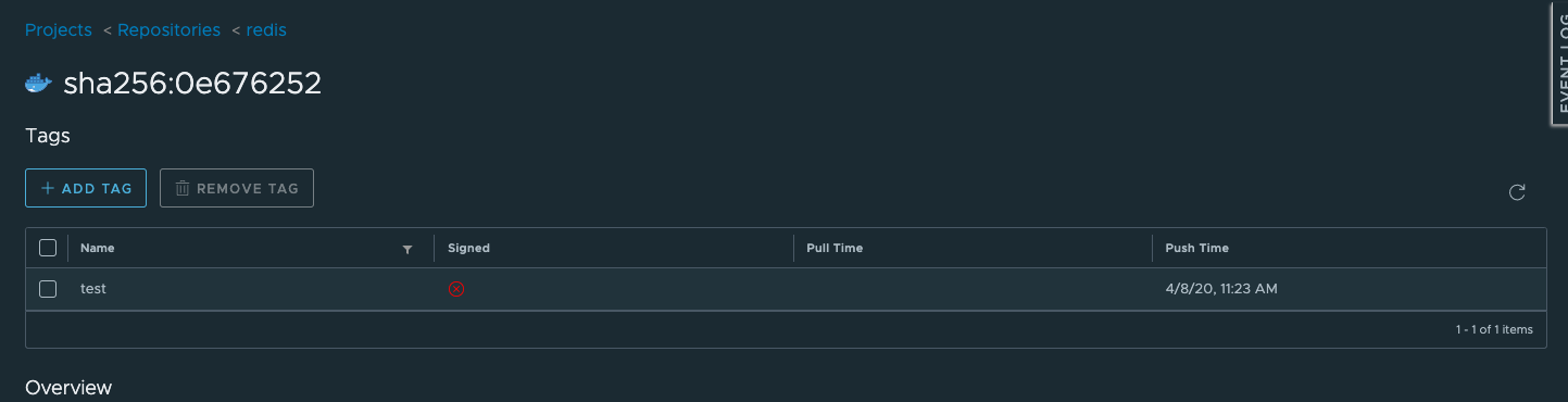 UI should not display the "signed" column of an artifact if notary is not installed · Issue ...