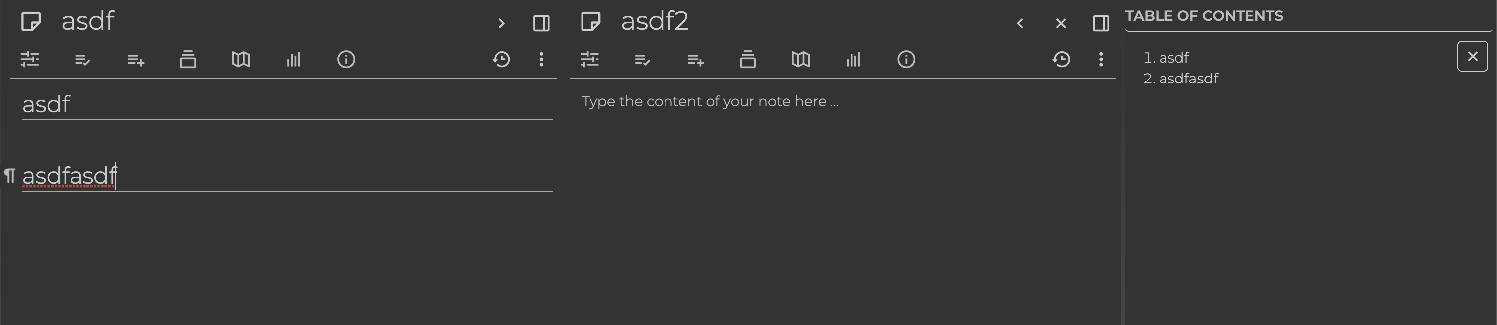 (Bug report) Table of Contents (ToC) is uncloseable in split note view · Issue #4093 · zadam ...