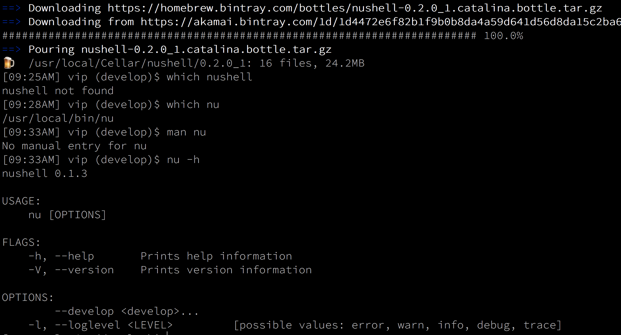 Weird installation with macOS Catalina · Issue #931 · nushell/nushell · GitHub