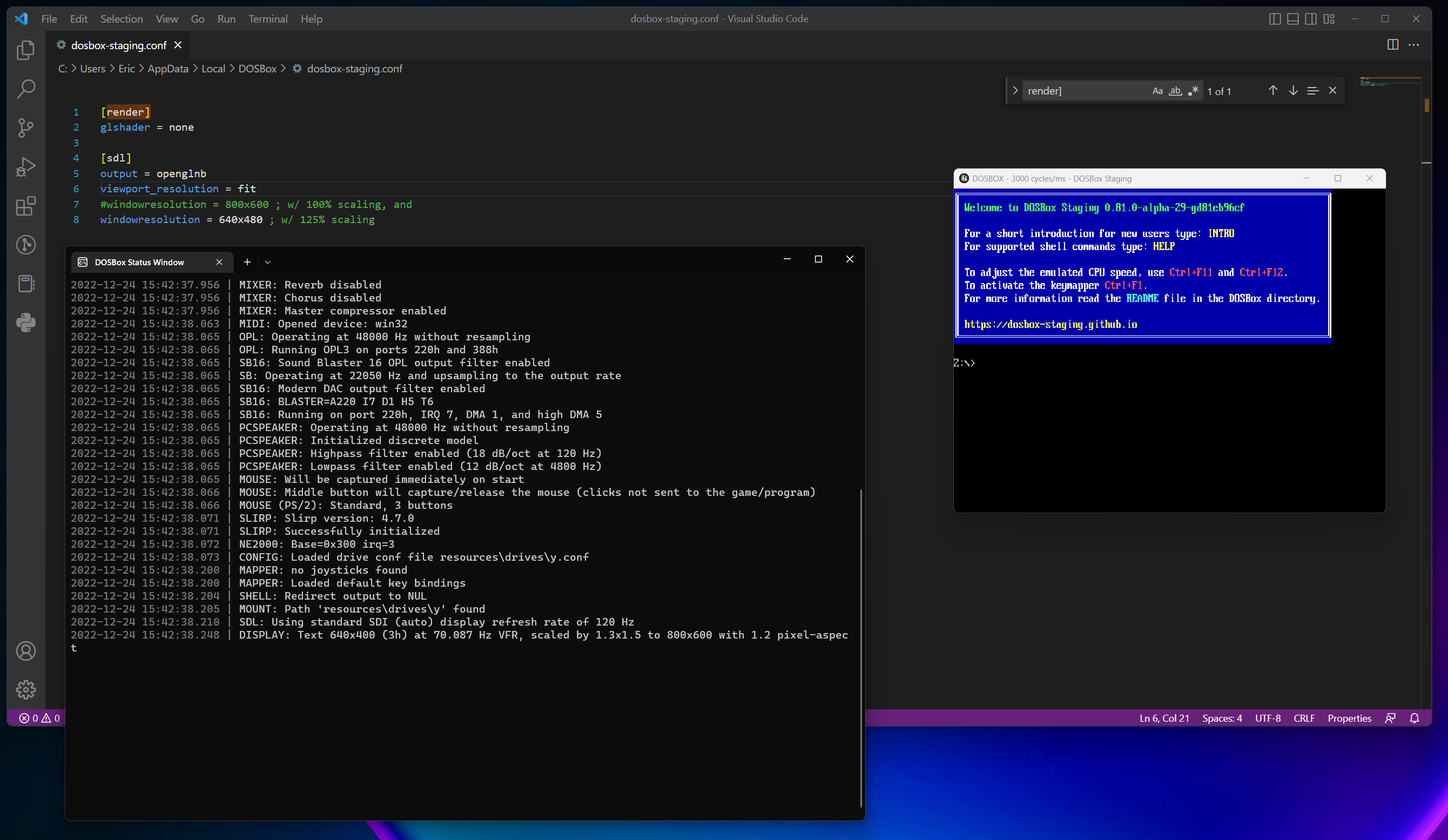 Weird High DPI behaviour on Windows 10 · Issue #2135 · dosbox-staging/dosbox-staging · GitHub