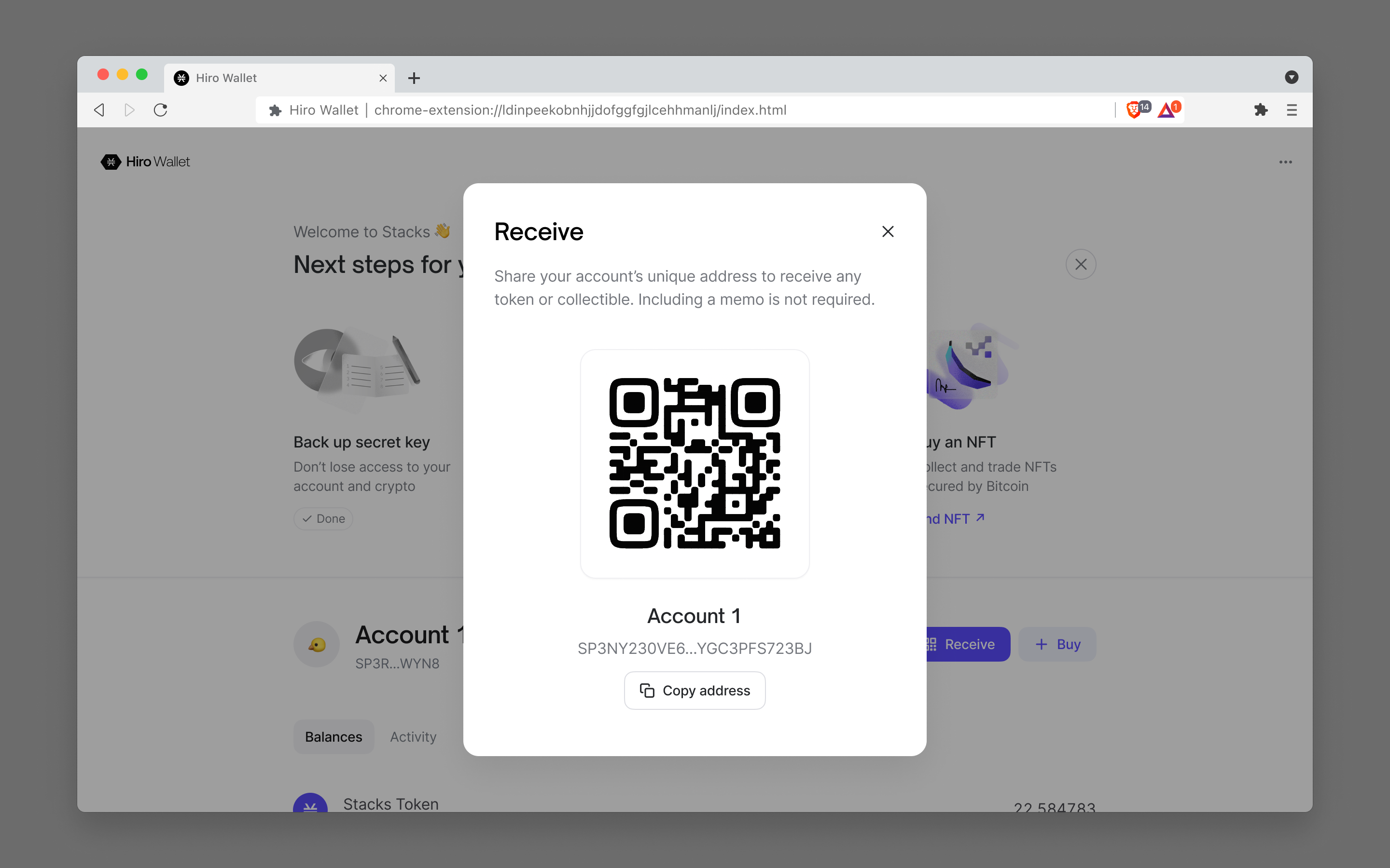 Revamp Receive screen · Issue #2423 · leather-io/extension · GitHub