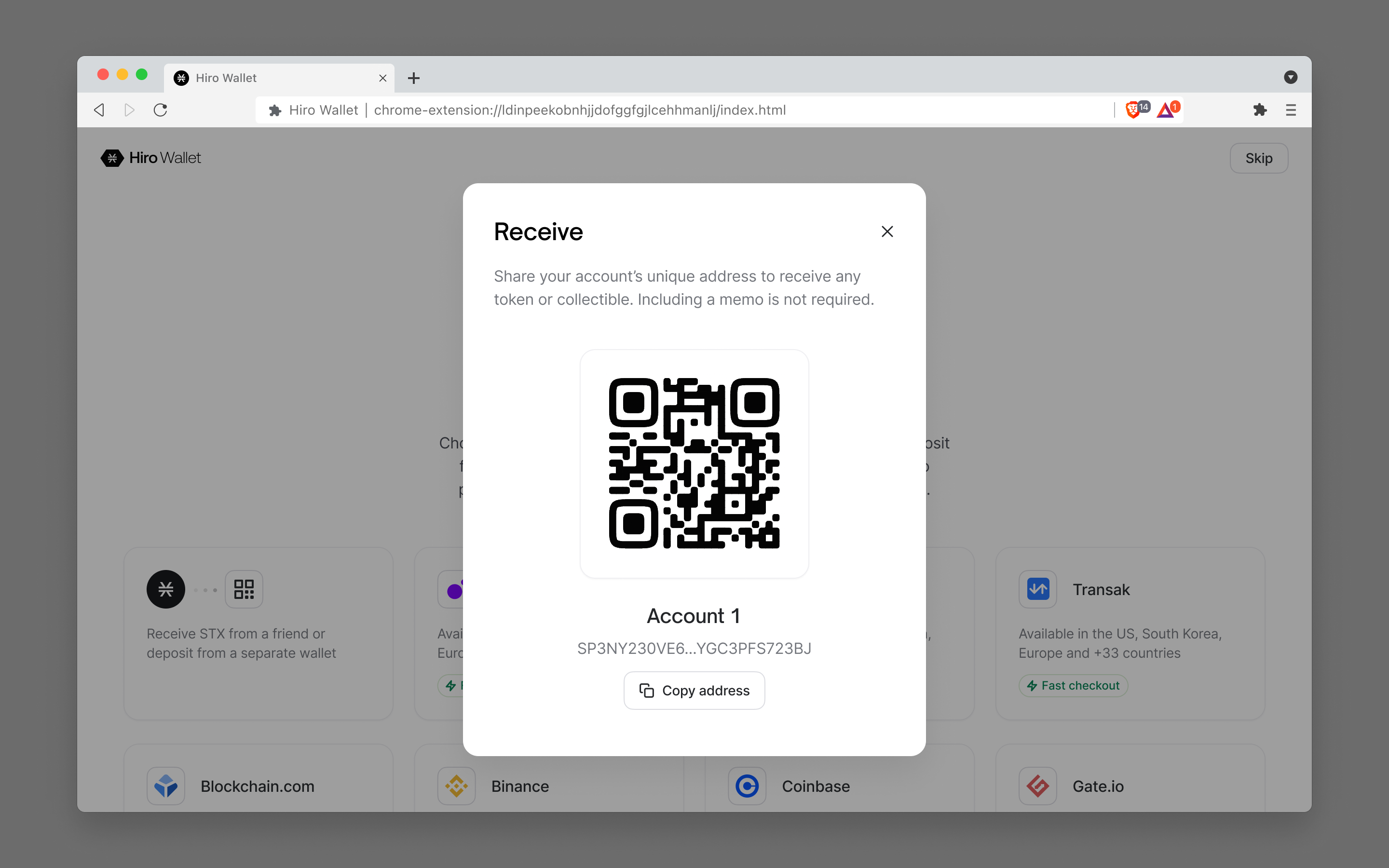 Revamp Receive screen · Issue #2423 · leather-io/extension · GitHub